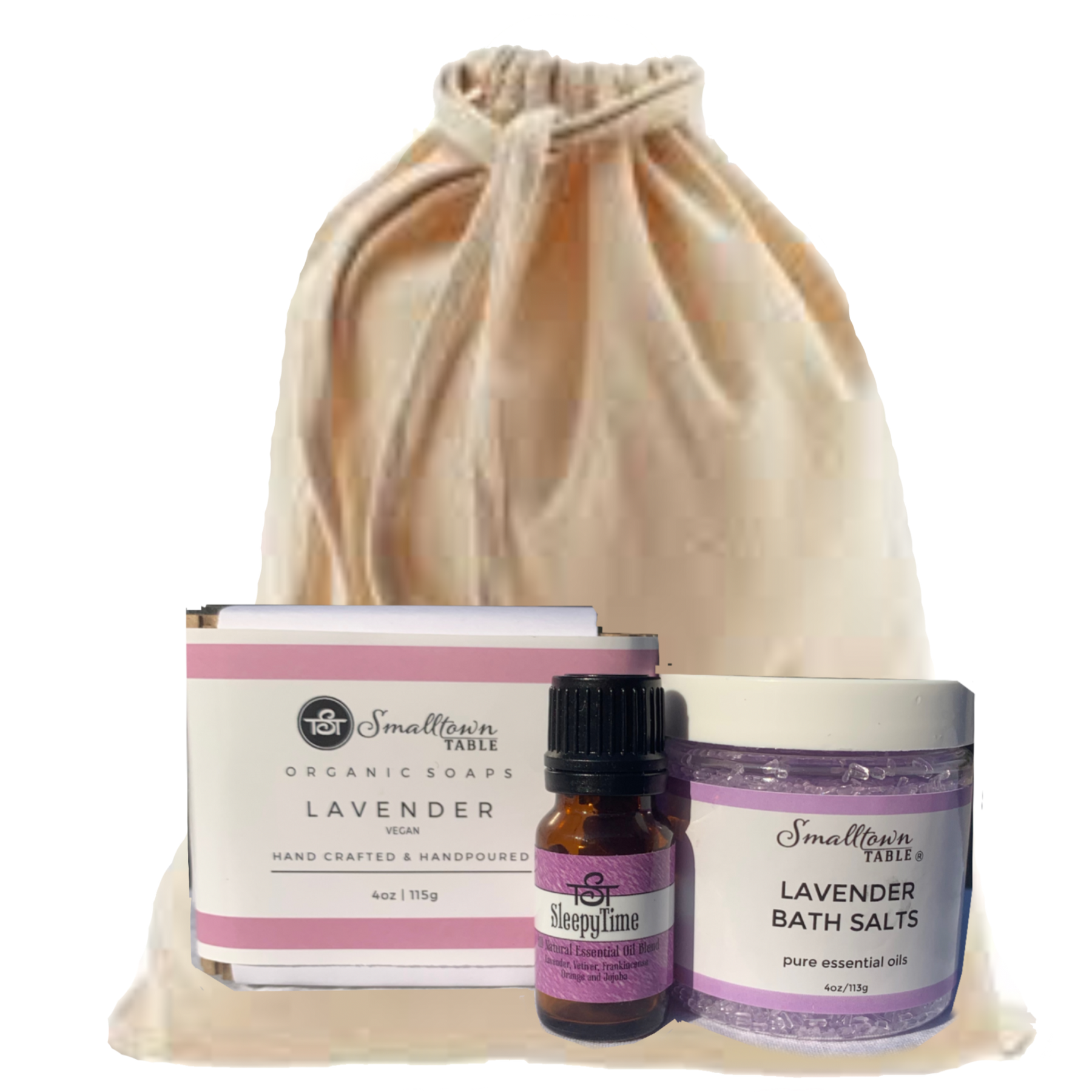 Lavender Sleep Blend, All Natural Bath Salt Soak and Handmade Soap Bar ...